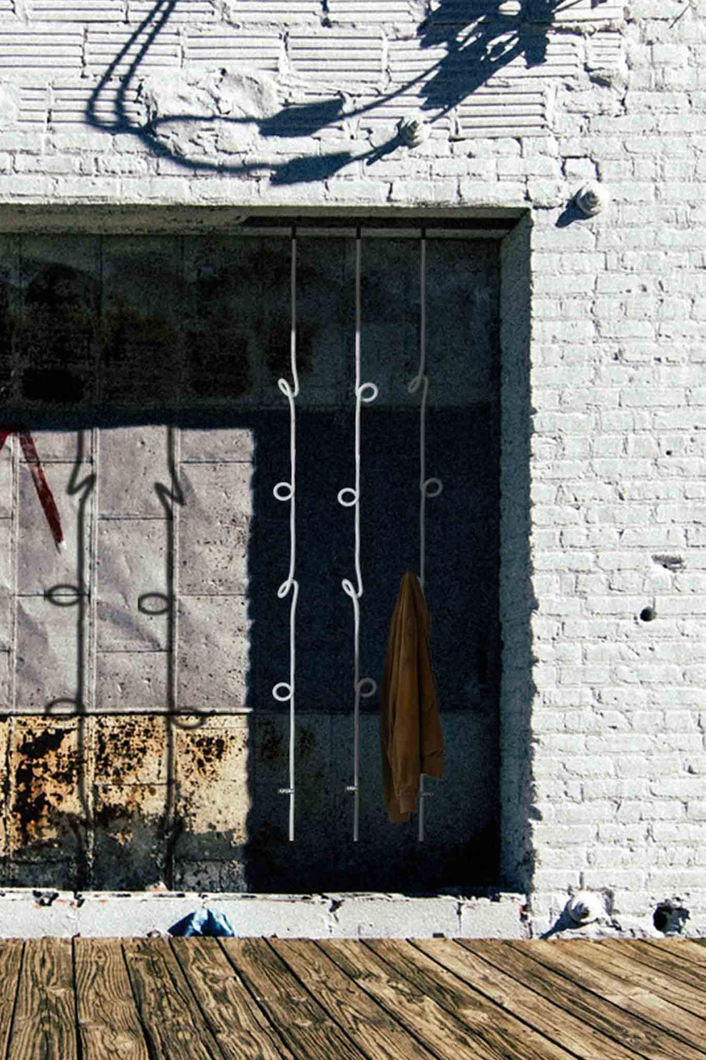 Hanging rope wardrobe | LOOP ROPE – PEPPERMINT