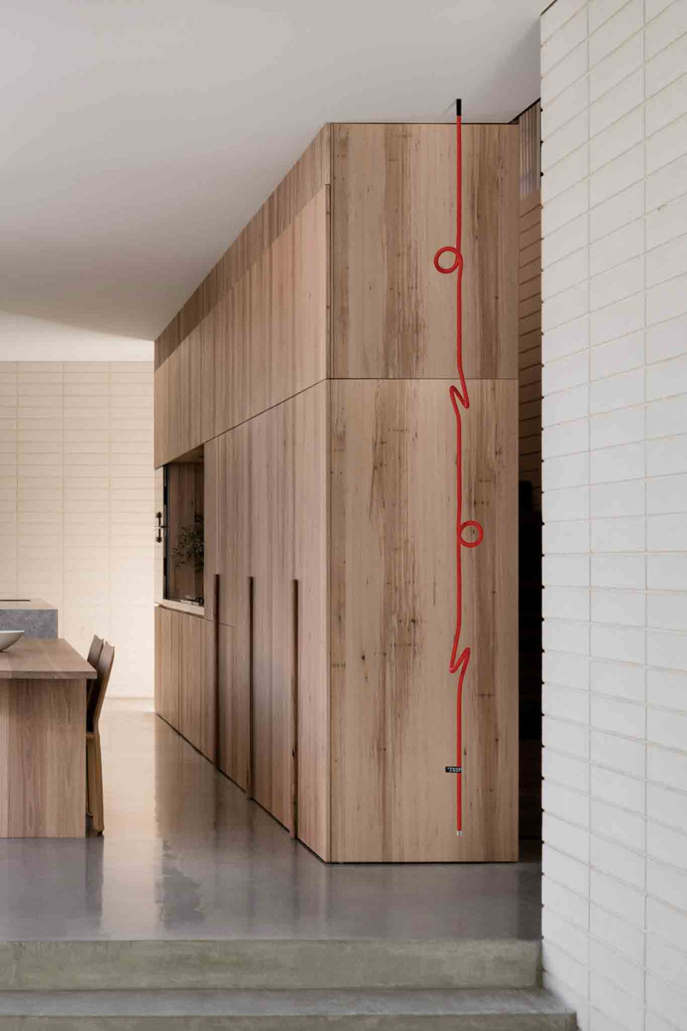 Hanging rope wardrobe | LOOP ROPE – PEPPERMINT