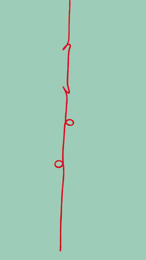 Hanging Rope designer wardrobe | LOOP ROPE – PEPPERMINT